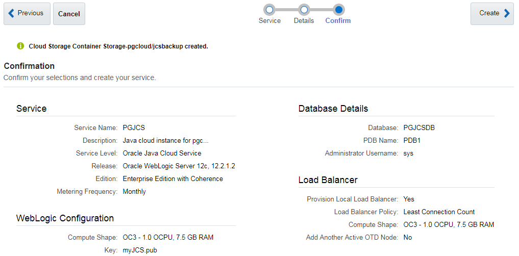 Pg S Oracle Soa Osb Tech Blog How To Provision An Oracle Java Cloud Service Instance