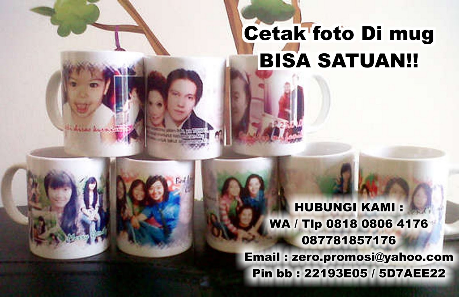 Cetak Foto Di Mug Promosi Bisa Satuan | Zeropromosi