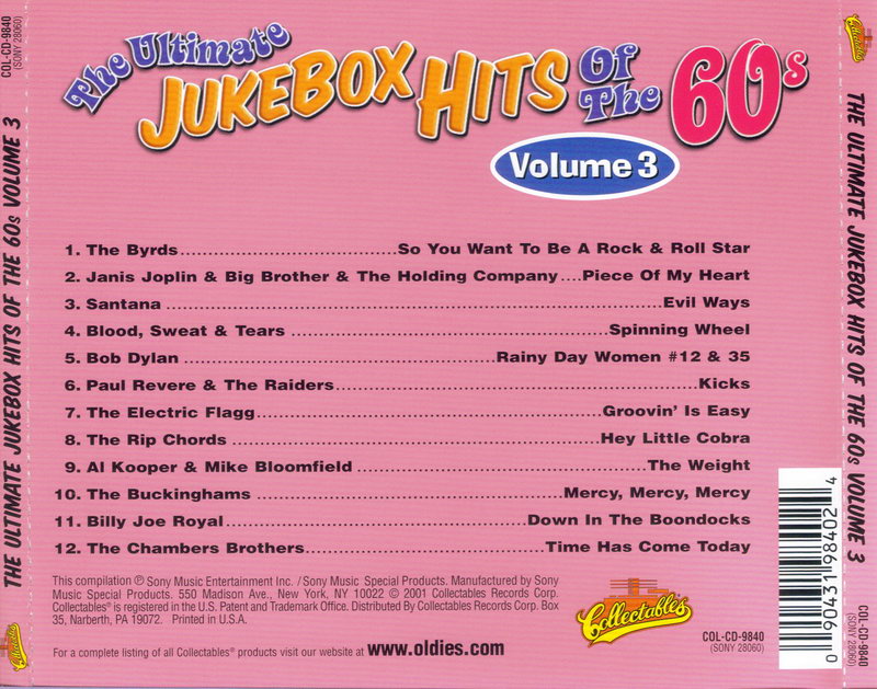 ENTRE MUSICA: THE ULTIMATE JUKEBOX HITS OF THE 60s - Varios artistas (5 ...