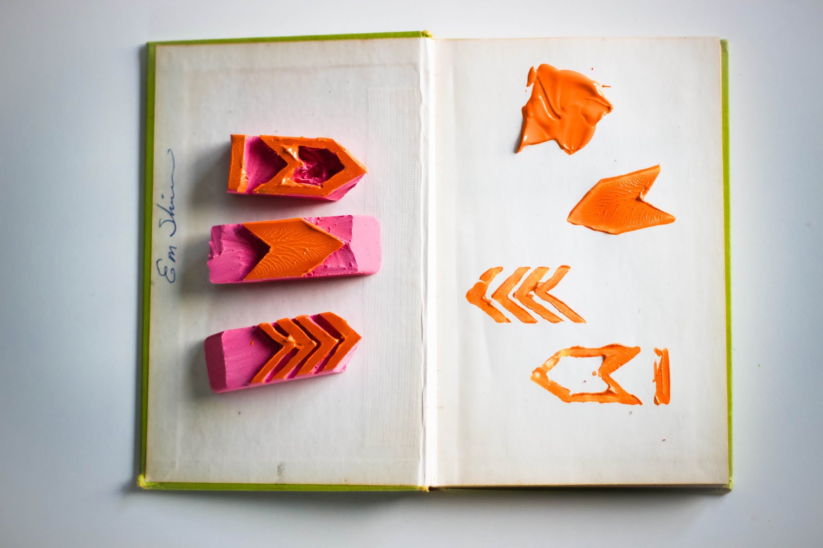 A Global Walk {The Journey}: DIY: Eraser Stamps
