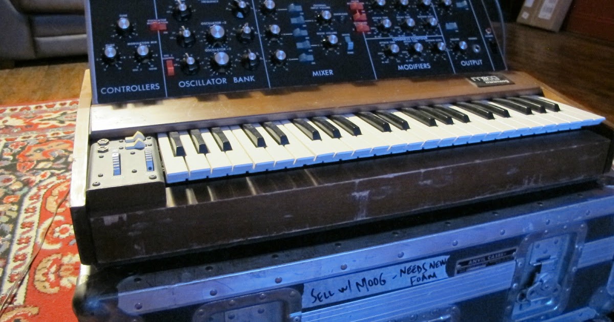 MATRIXSYNTH: Original Moog MiniMoog Model D Signed By Bob Moog