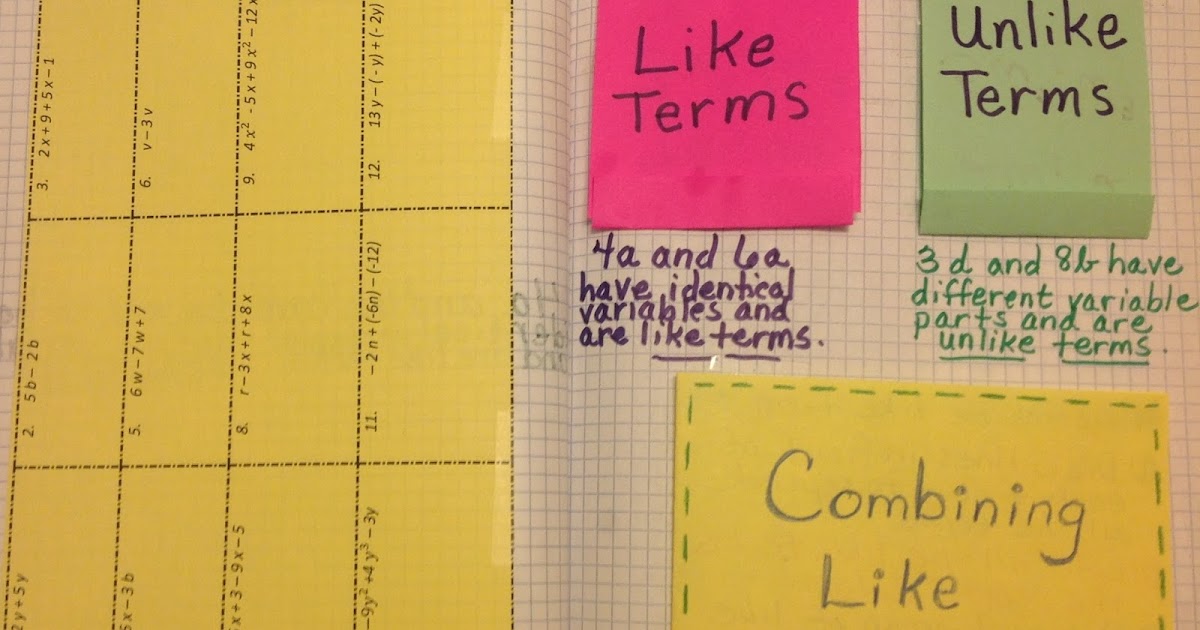 Equation Freak: Combining Like Terms and Distributive Property Interactive Notebook Pages