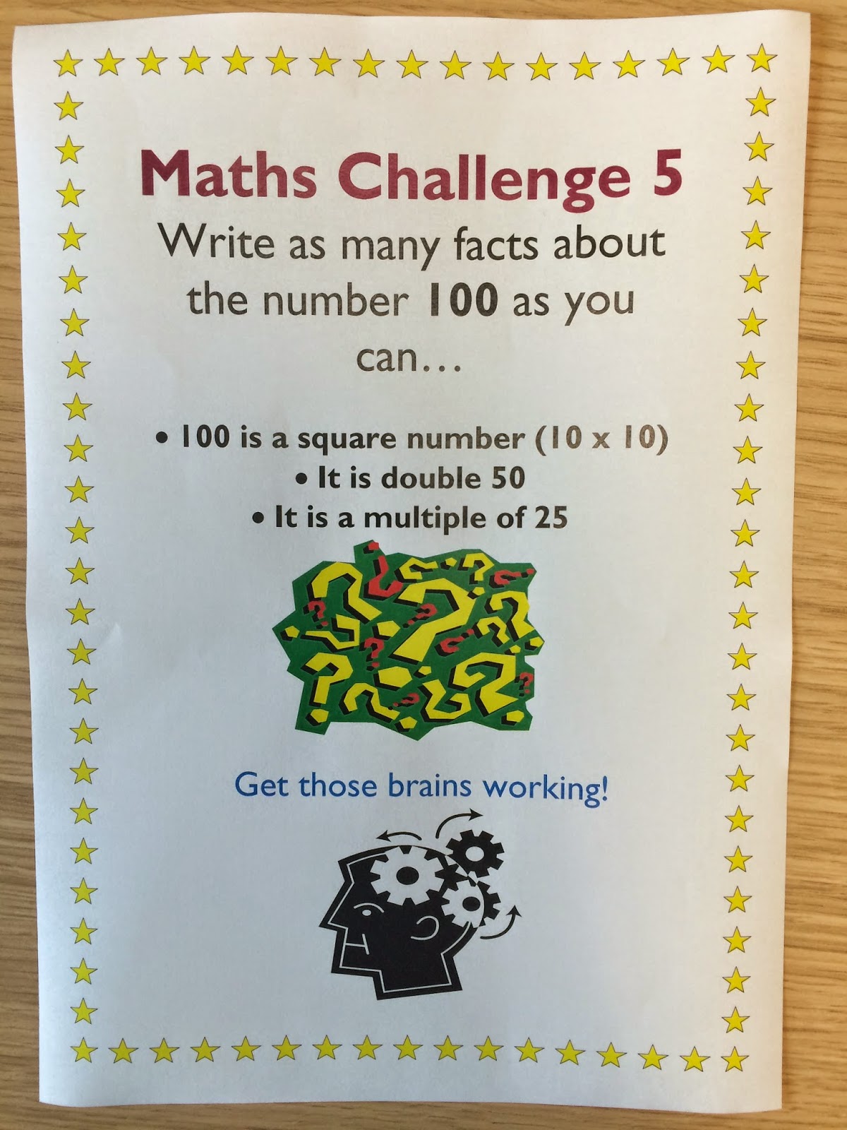 Broadford Primary: Maths Challenge No.5