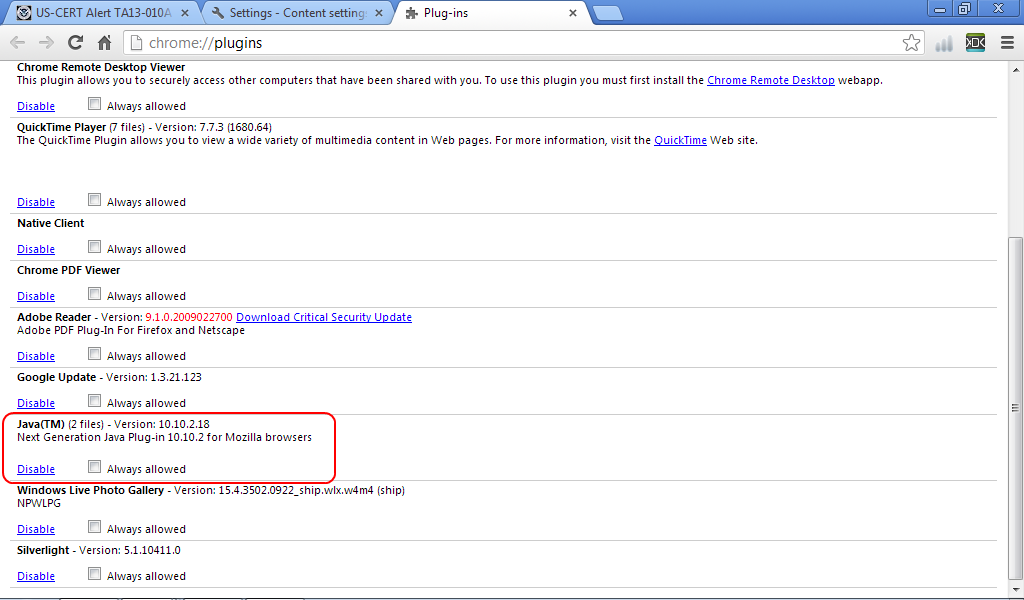 Java-Buddy: How to Disable Java in Chrome Java-Buddy: How to Disable Java in Chrome