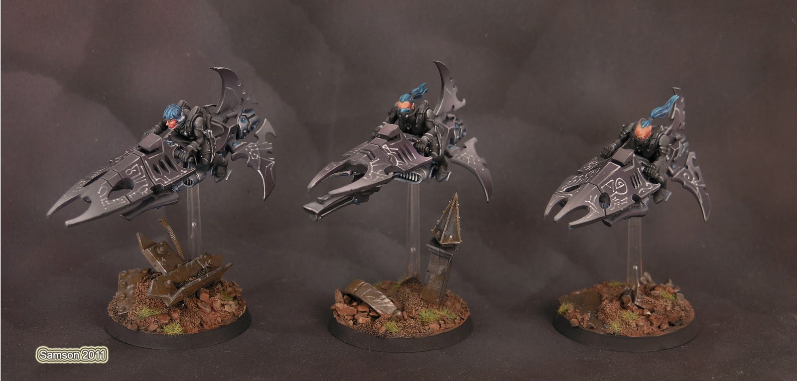samson minis: Finished Eldar Combat patrol and Lelith Hesperax