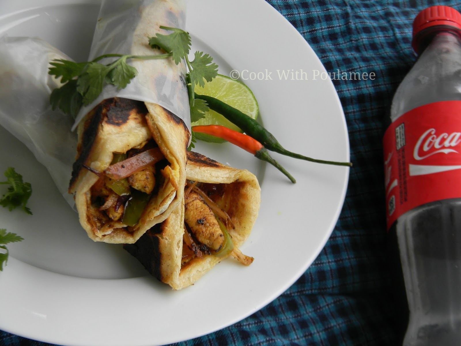 Cook With Poulamee: Egg Chicken Kathi Roll: A Famous Street Food From ...