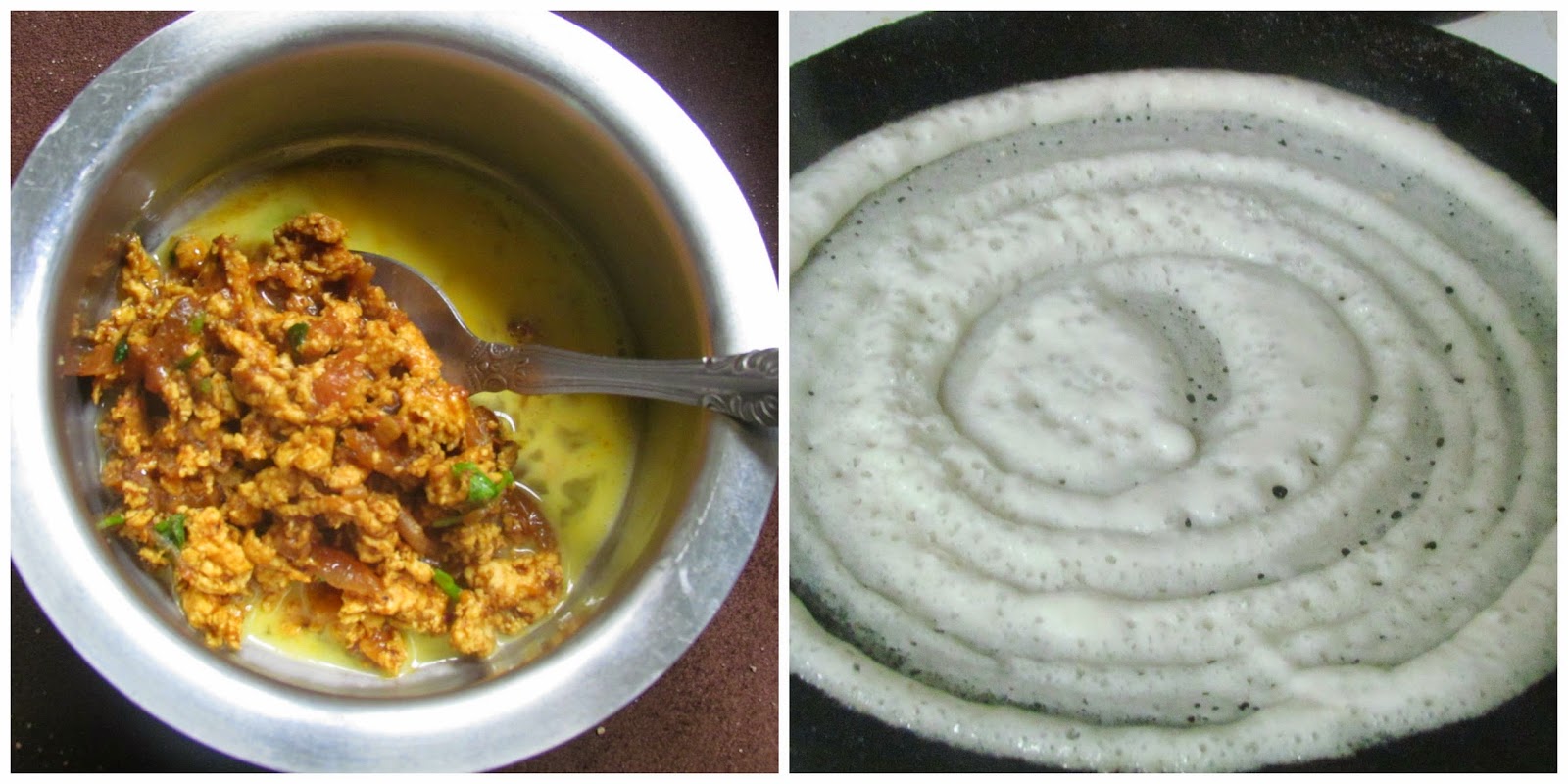 Savitha's Kitchen: Chicken stuffed dosai - கறி தோசை - Chicken stuffed ...