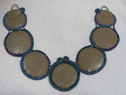Necklace with soutache braid trim - part two