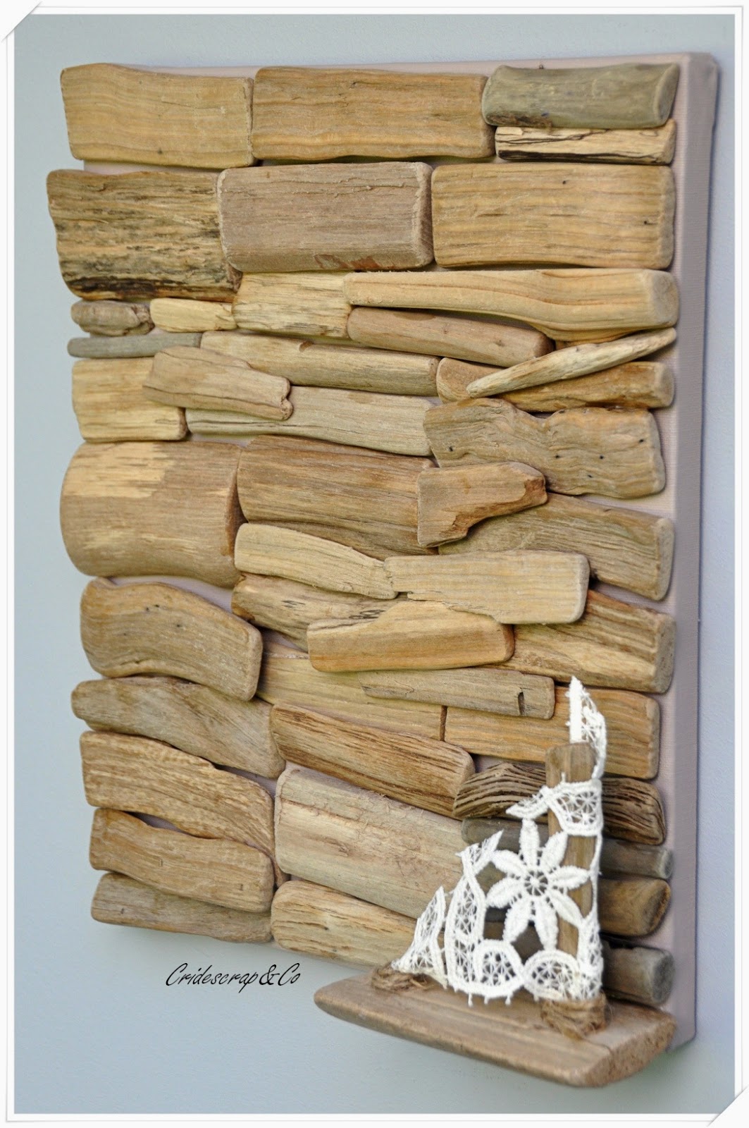 LA BOUTIQUE DECO DE CRIDESCRAP&CO: Tableau maritime en bois flotté