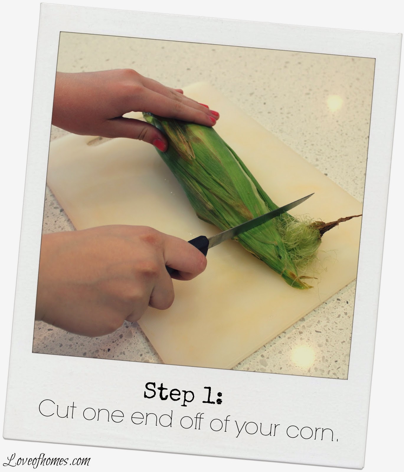 LOVE OF HOMES: Fast & Easy Way To Husk Corn...
