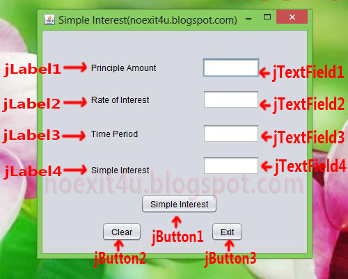JAVA PROGRAM: TO CALCULATE SIMPLE INTEREST USING FUNCTION ~ noexit4u.com JAVA PROGRAM: TO CALCULATE SIMPLE INTEREST USING FUNCTION ~ noexit4u.com