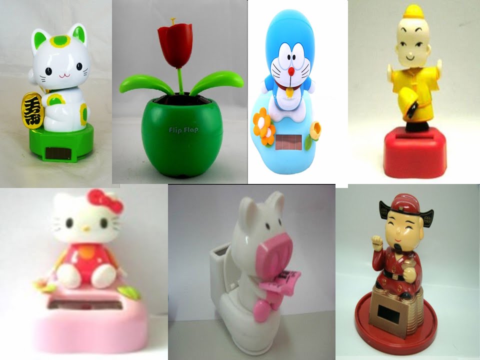 Fire Starting Automobil: flip-flap Solar Powered swaying flower