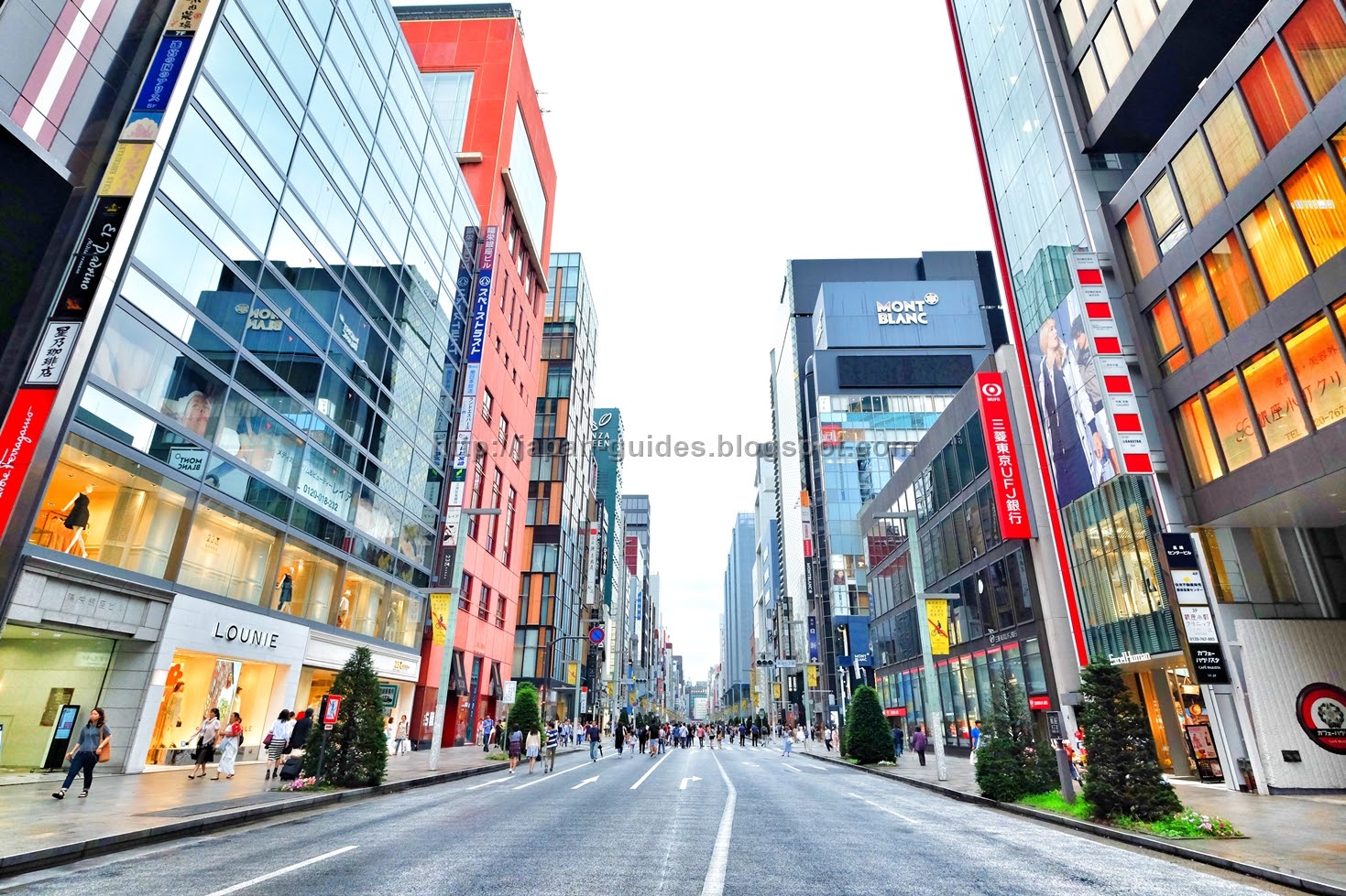 แผนที่ช้อปปิ้งย่านกินซ่า - Ginza Shopping Map