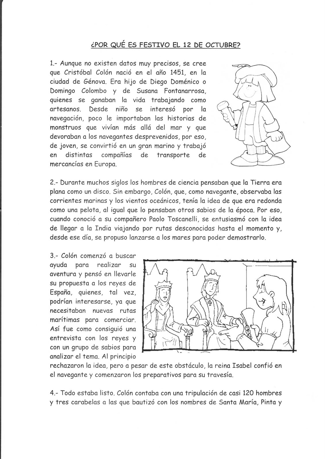 Biblioteca "Sotomayor y Terrazas": ACTIVIDADES CON MOTIVO DEL 12 DE OCTUBRE