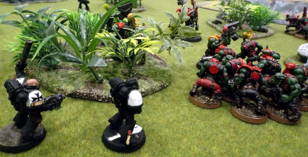 Tom's Toy Soldiers: 40K Tree Campaign - Orks v Templars Rescue!