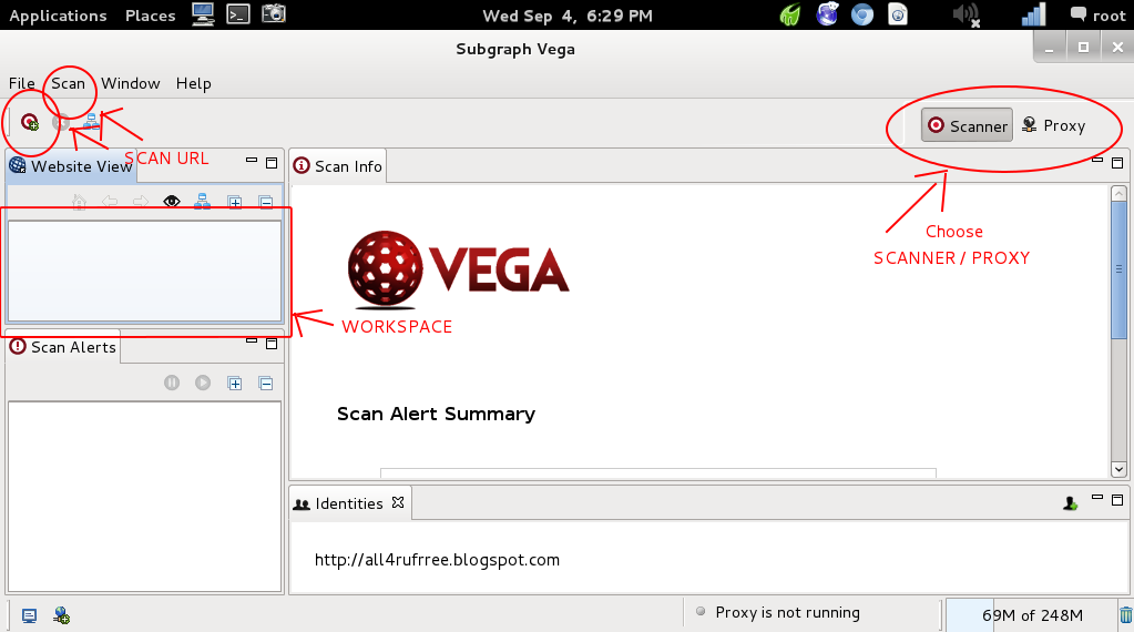 Command : How to Run Vega in Kali Linux ~ All4rUfrree