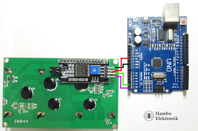 LCD 20x4 I2C Arduino Menggunakan Libary liquidcrystal_i2c