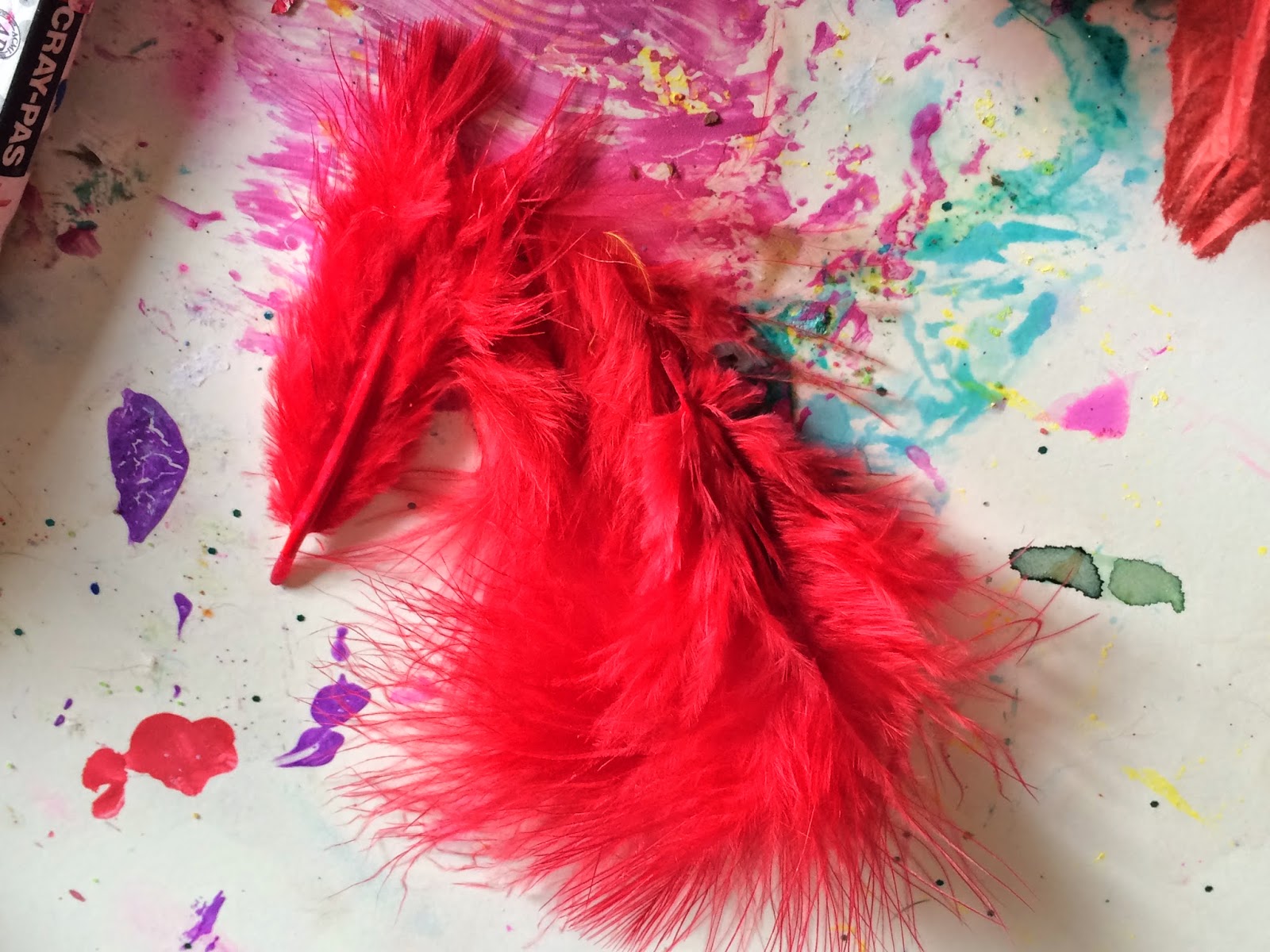 Mini Monets and Mommies: My Many Colored Days Art: Red Collage Theme