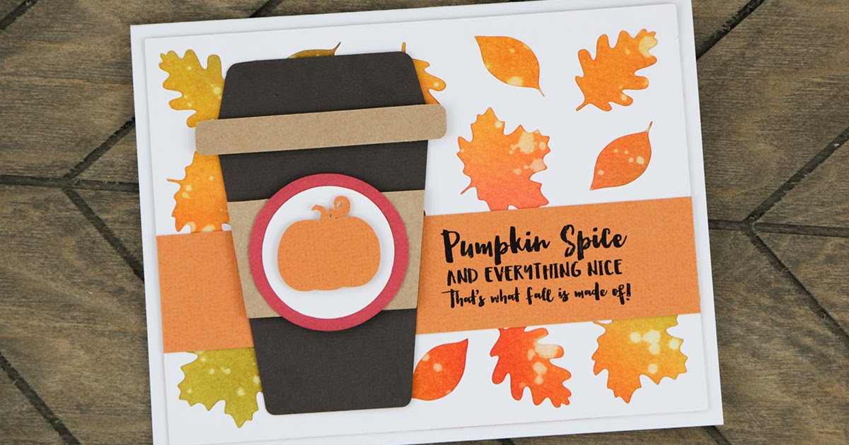 Fall Coffee Lovers Blog Hop | Pumpkin Spice Coffee Card Cut File ...