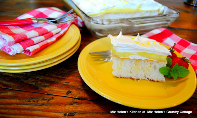 Lemon Ice Box Pudding Cake