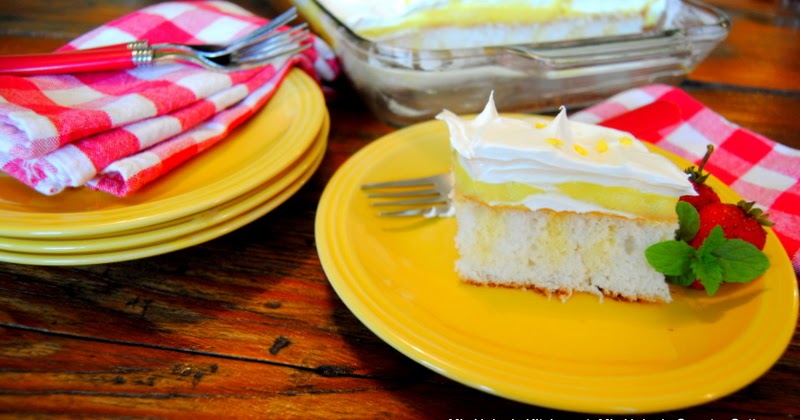 Lemon Ice Box Pudding Cake