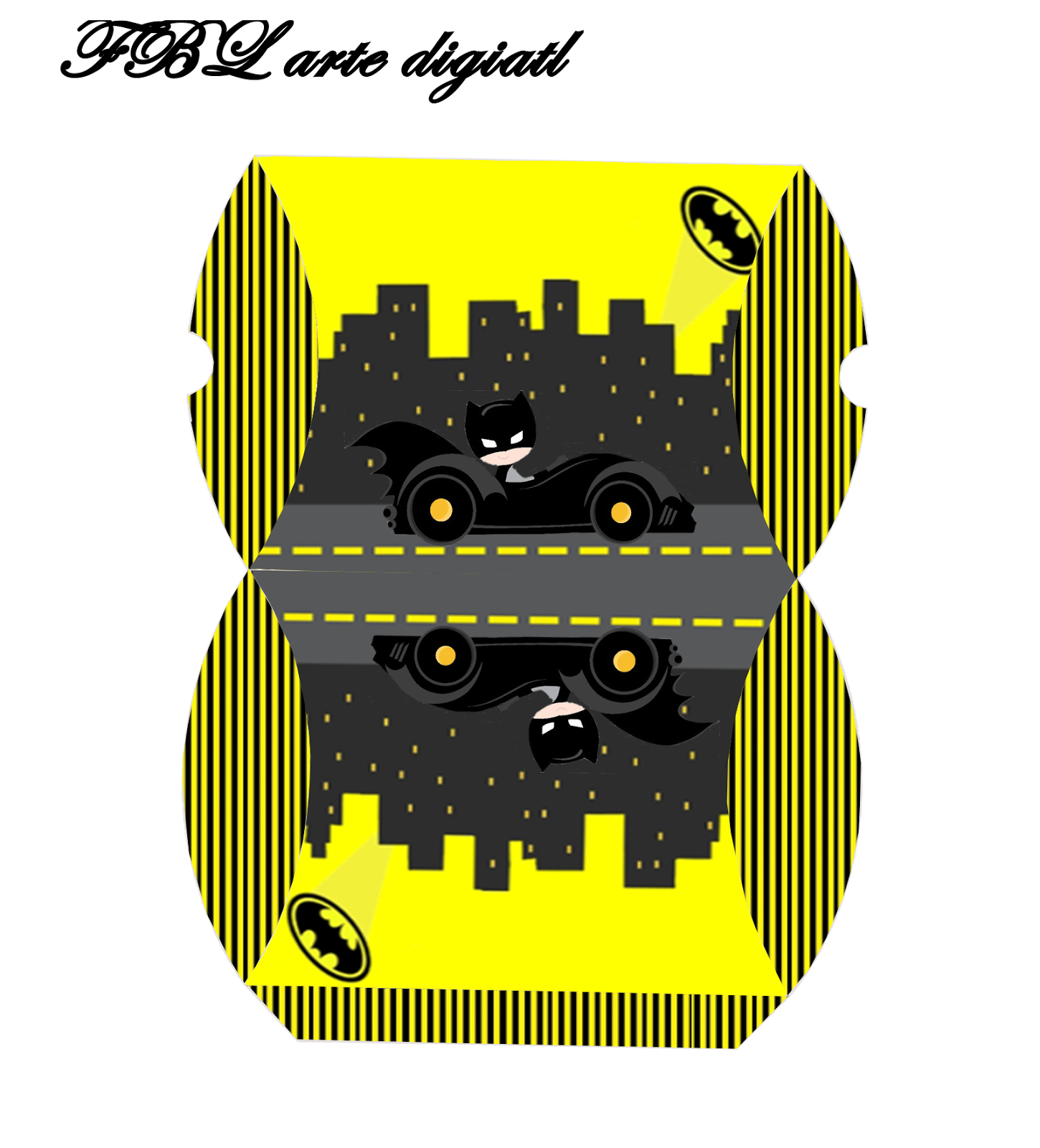 Batman in Black and Yellow: Free Printable Boxes. - Oh My Fiesta! for Geeks