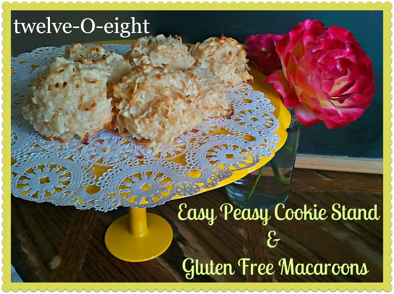 Coconut Macaroons And Easy Painted Cookie Stand – twelveOeight