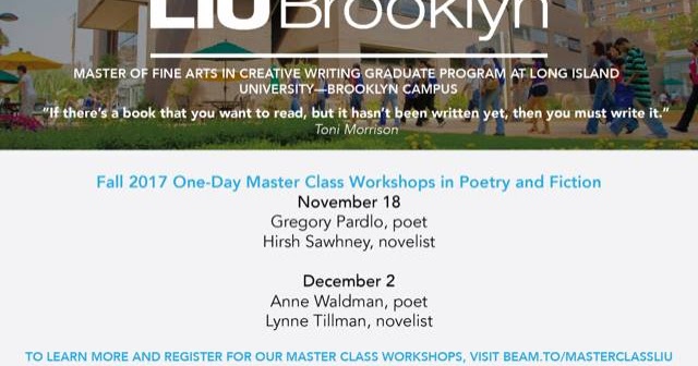 the longest island: Creative Writing MFA Program Presents: One-Day ...