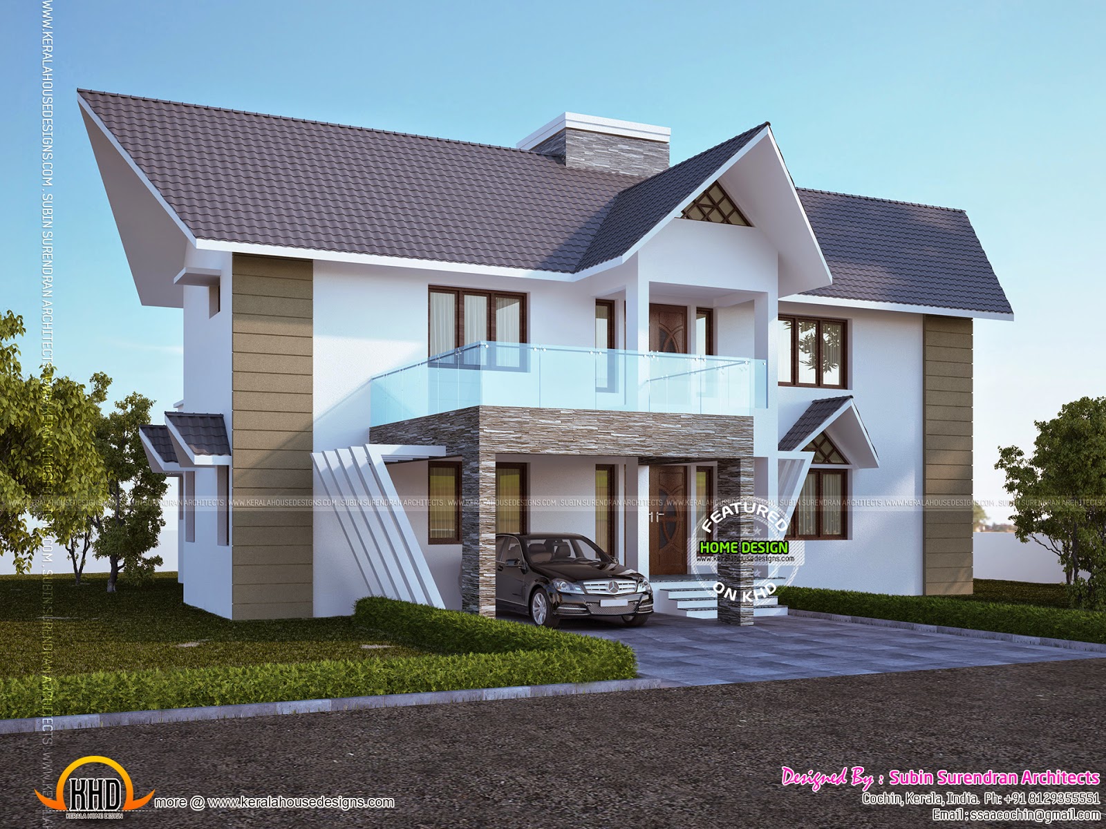1700 sq-feet 3D house elevation and plan | keralahousedesigns