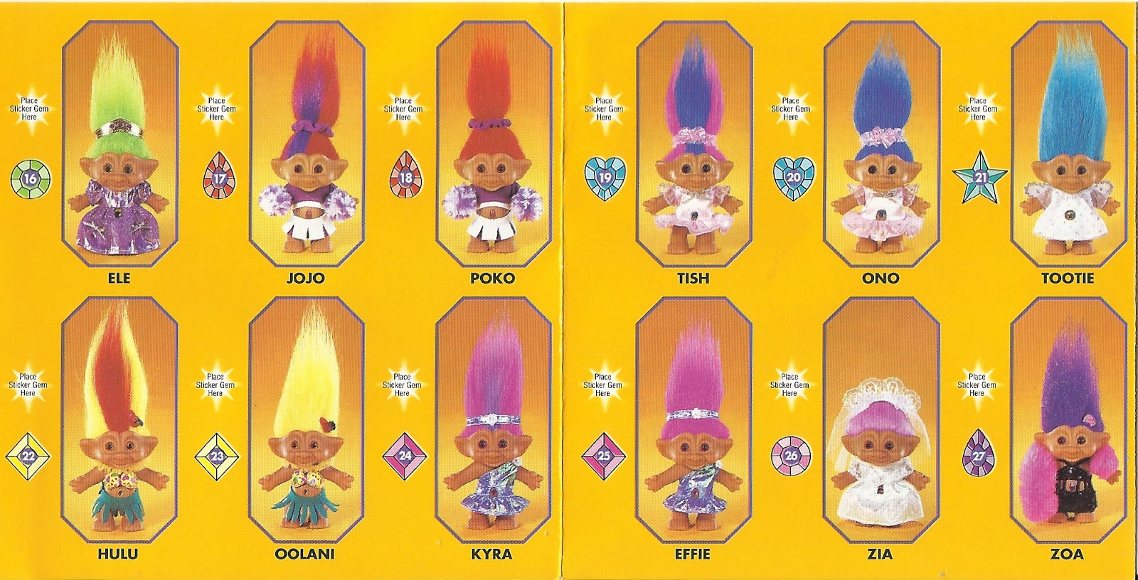 Toy-Addict.com: Treasure Trolls - Galoob - Booklet