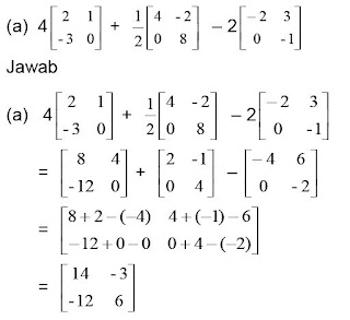 Penjumlahan dan Pengurangan Matriks - Materi Lengkap Matematika