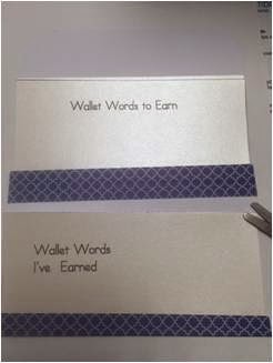 Cindy Sweeney's Class: Wallet Making With Cardstock - Wallet Words ...