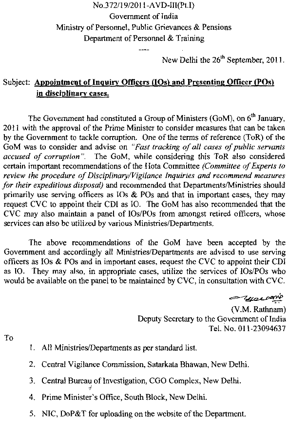 Postal Inspector M.P. Circle - निरीक्षक दर्पण - IP ASP MP: Appointment ...
