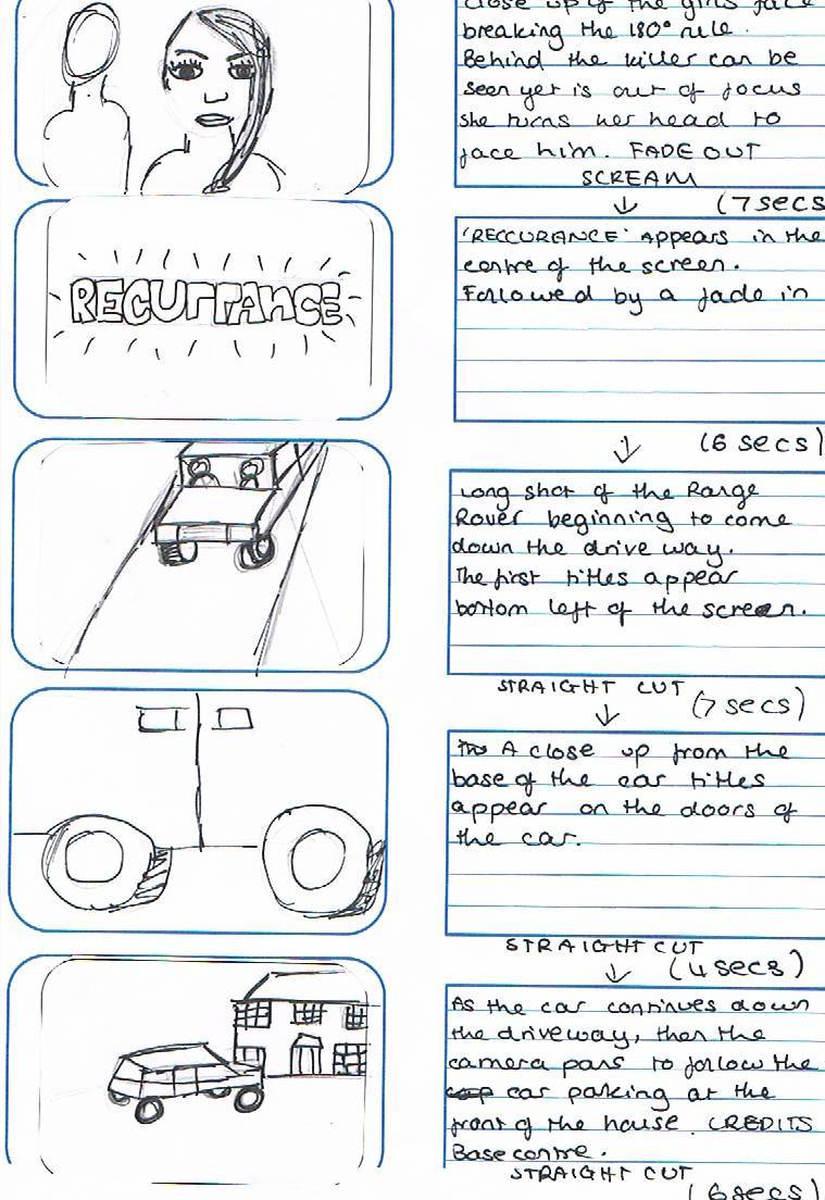 Sarah Harris: A-Level Media Studies: Research and Planning: Storyboard ...