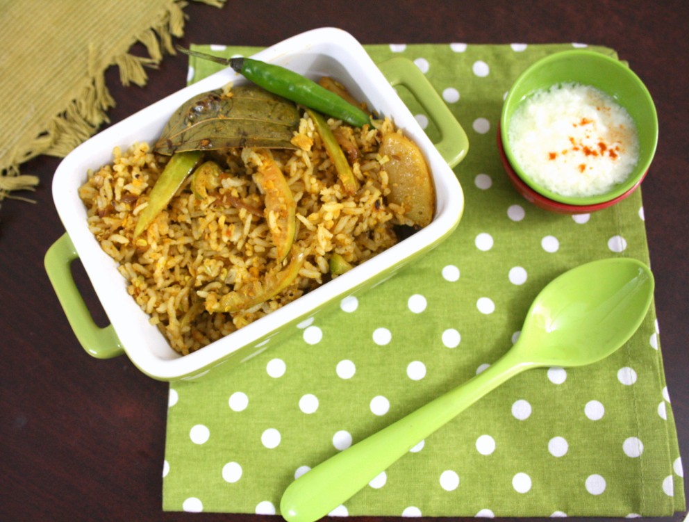 Maharashtrian Masala Bath | Masale Bhat Maharashtrian Style | Tindora Rice