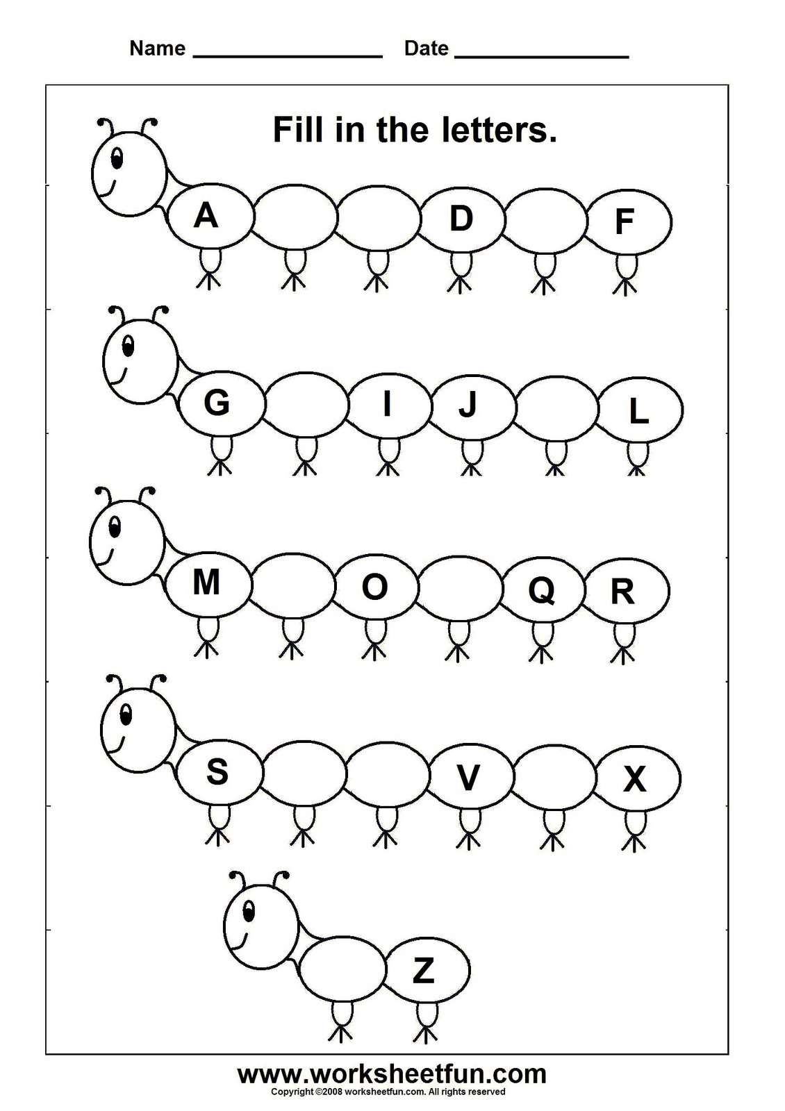 مجموعة شيتات للحروف الانجليزية | مـدونـة جـنـة الاطــفـال