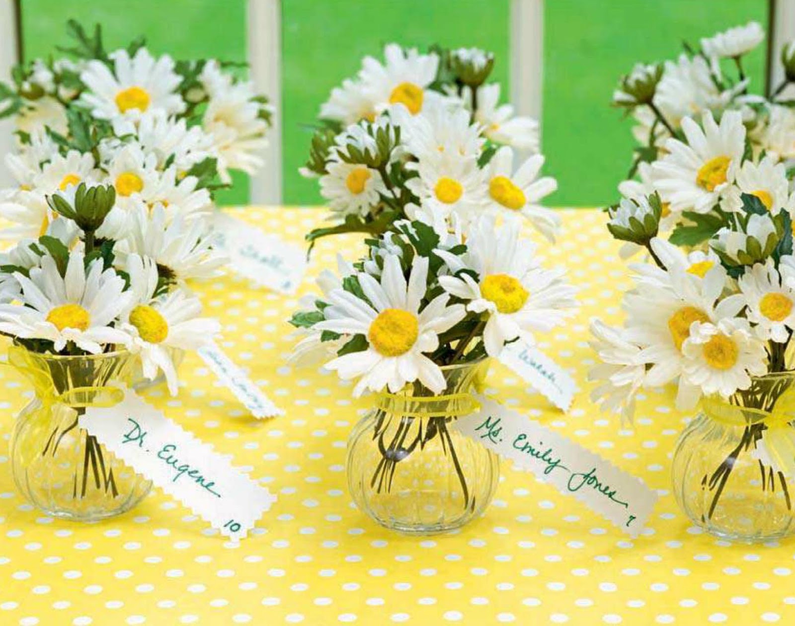 Wedding Invitations: Mini Vase Place Card