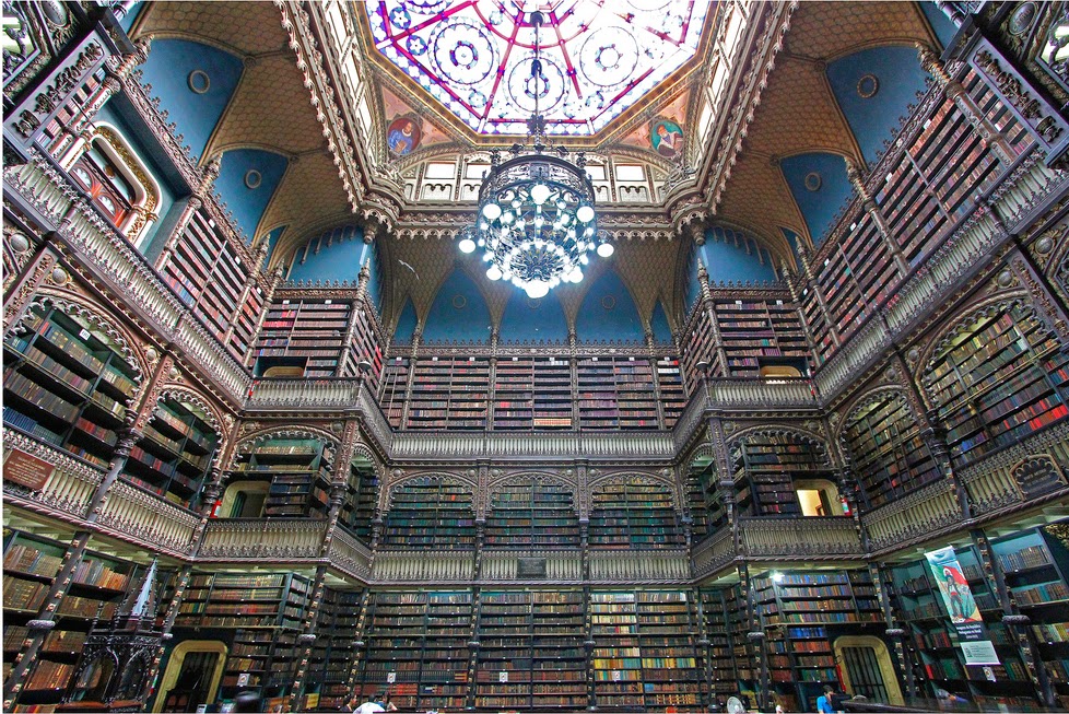 Florian Cafe: Lovely Library Tuesday: Royal Portuguese Library, Rio de ...