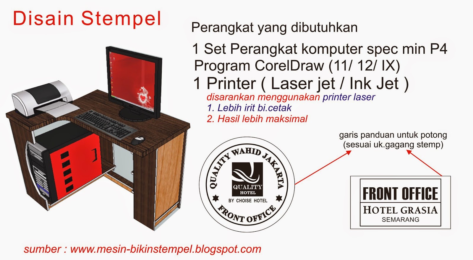 CARA MUDAH MEMBUAT STEMPEL ~ PERCETAKAN INDOPRINT