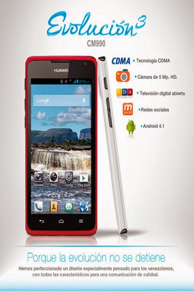 TecnoSmartphone Venezuela: Caracteristicas de Huawei Evolucion 3