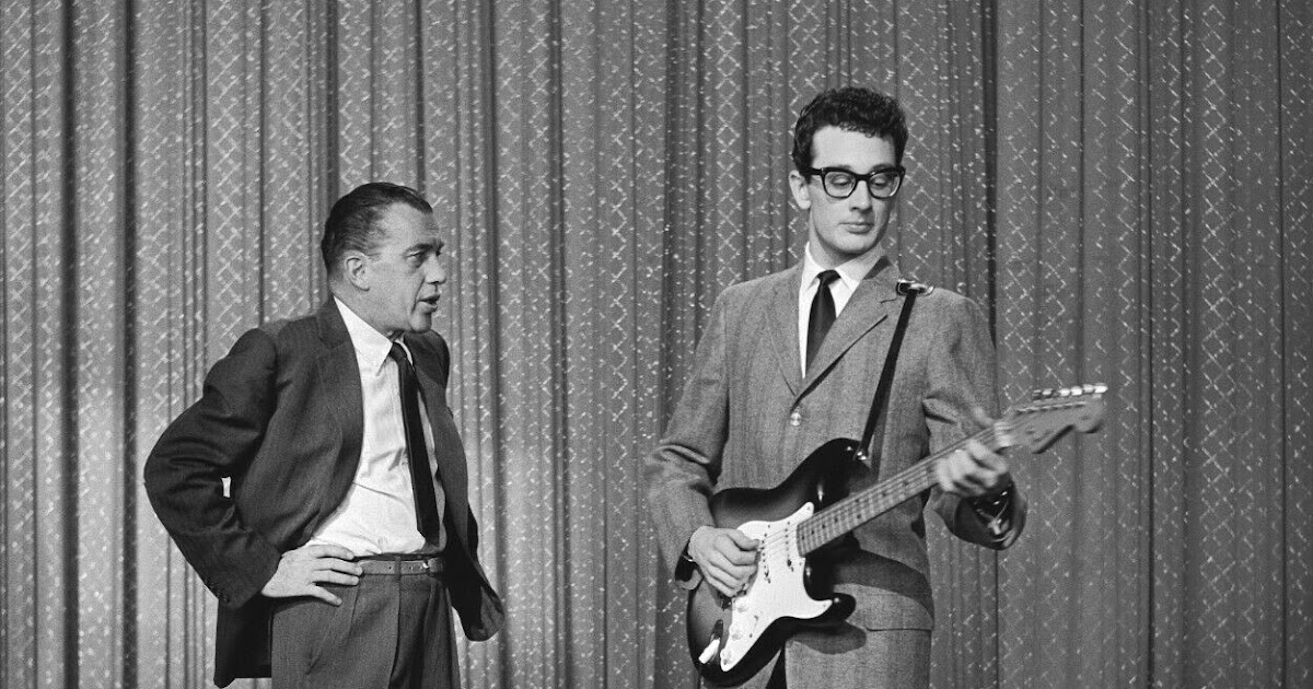 Pop Pic: Buddy Holly and Ed Sullivan