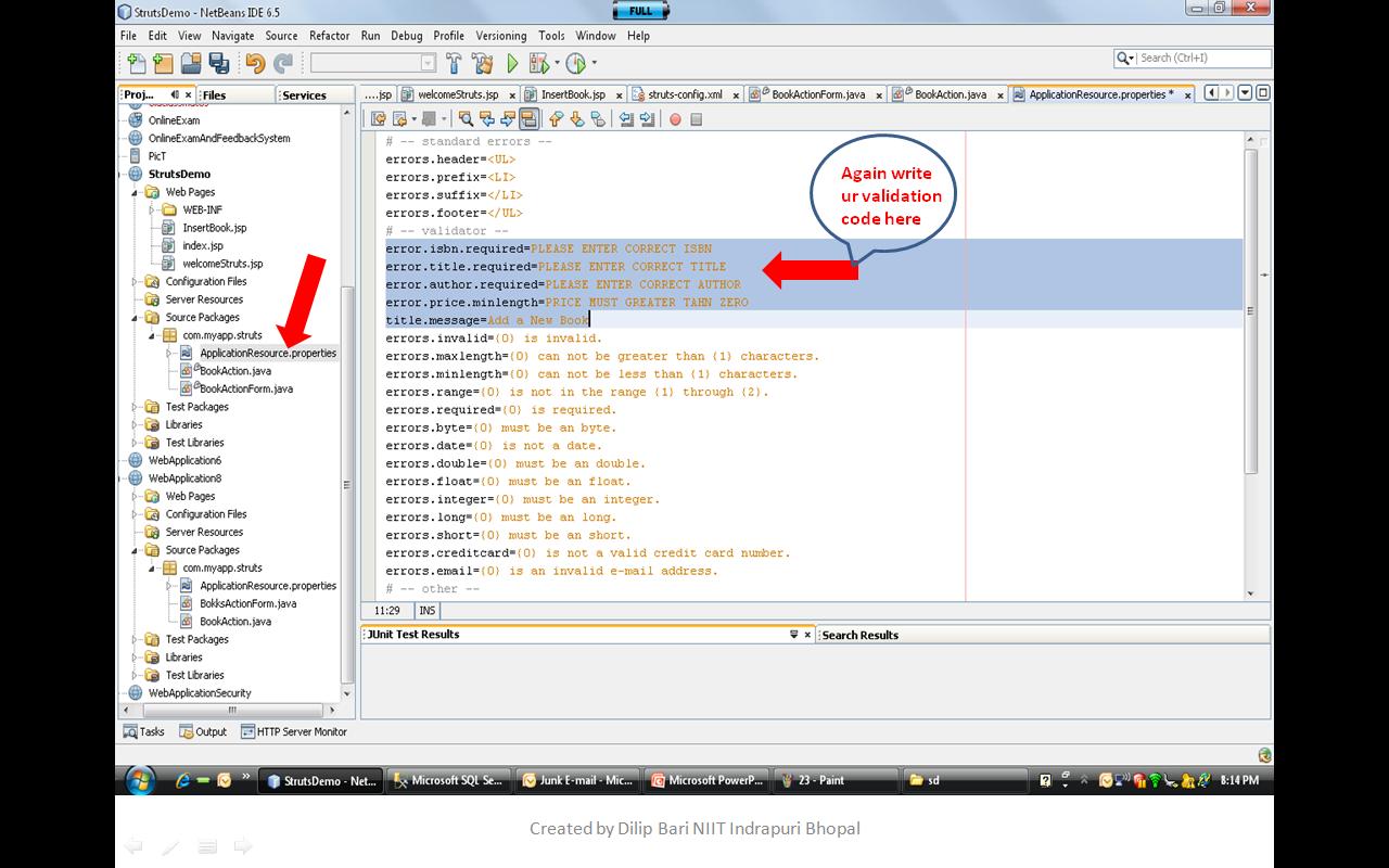 How To Create Struts Application Using Netbeans