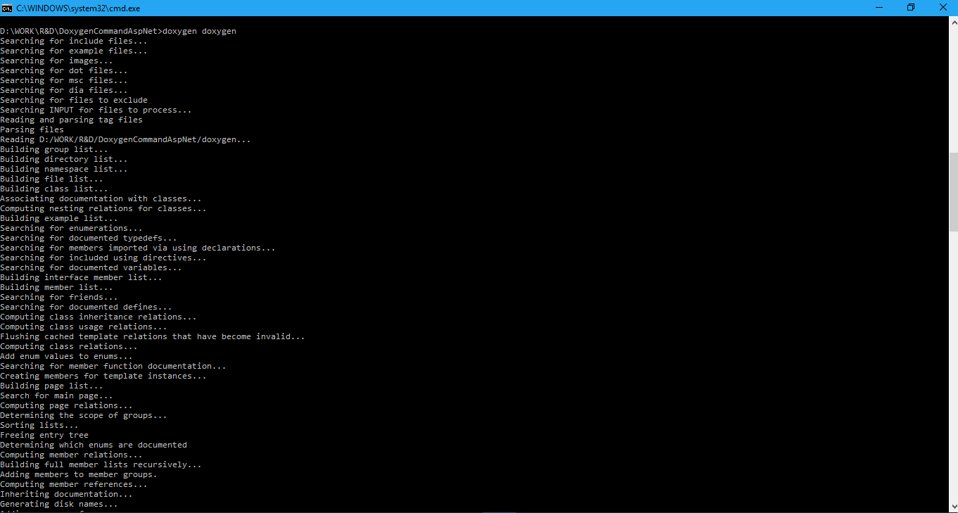 Using Doxygen Command Line To Generate Html Documentation For C Application ~ Full Stack