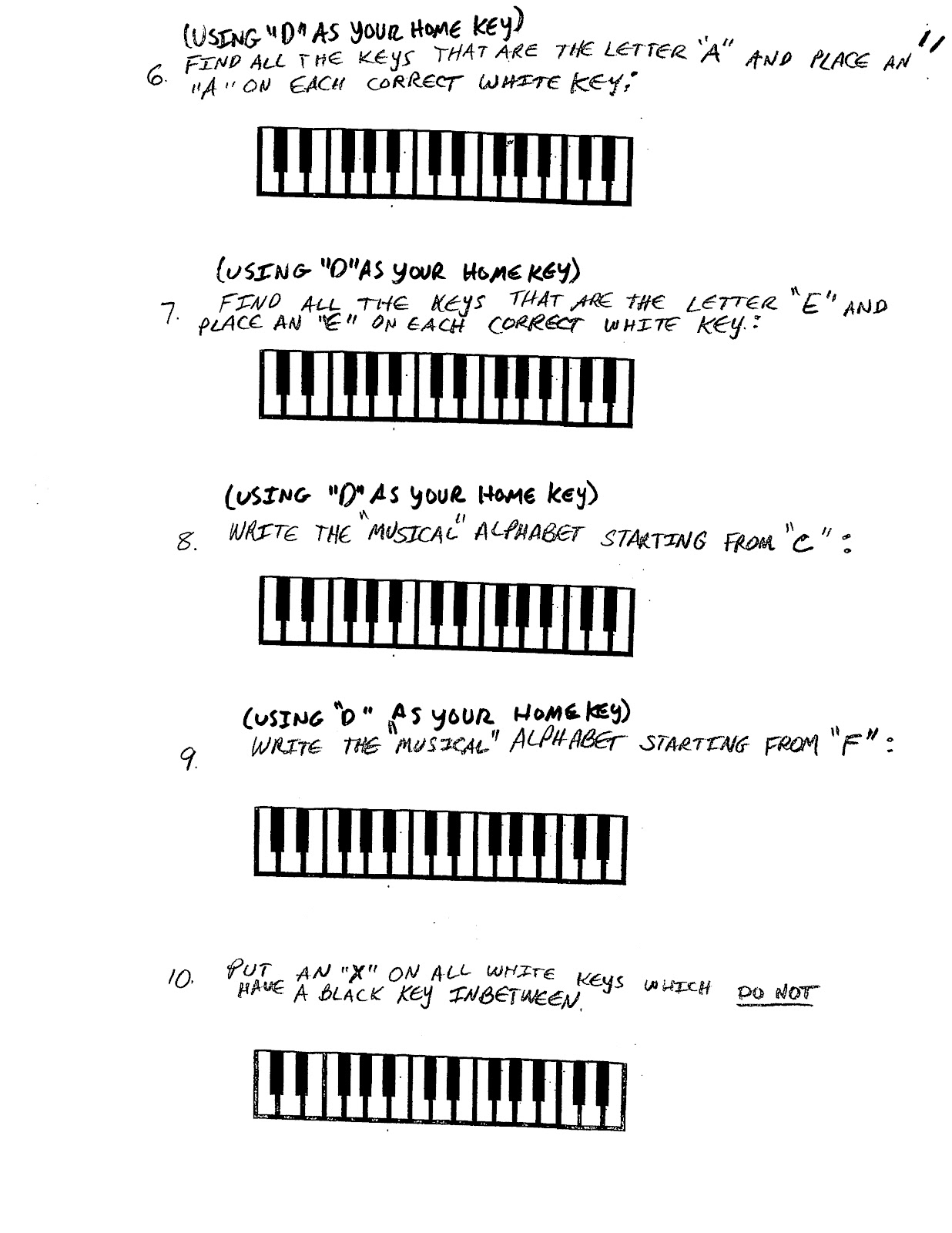 Miss Jacobson's Music: THEORY #2: MUSICAL ALPHABET ON THE KEYBOARD ...
