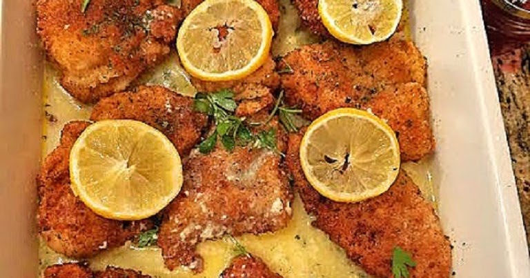 Italian Baked Fried Lemon Chicken Cutlets | What's Cookin' Italian ...