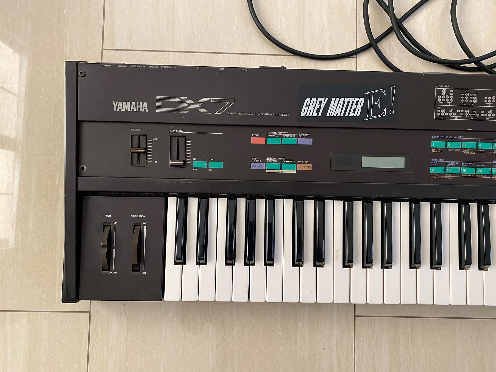 MATRIXSYNTH: Yamaha DX7 Digital FM Synthesizer with Grey Matter E! Mod
