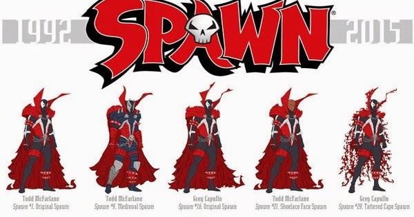 The evolution of Spawn and his suits!