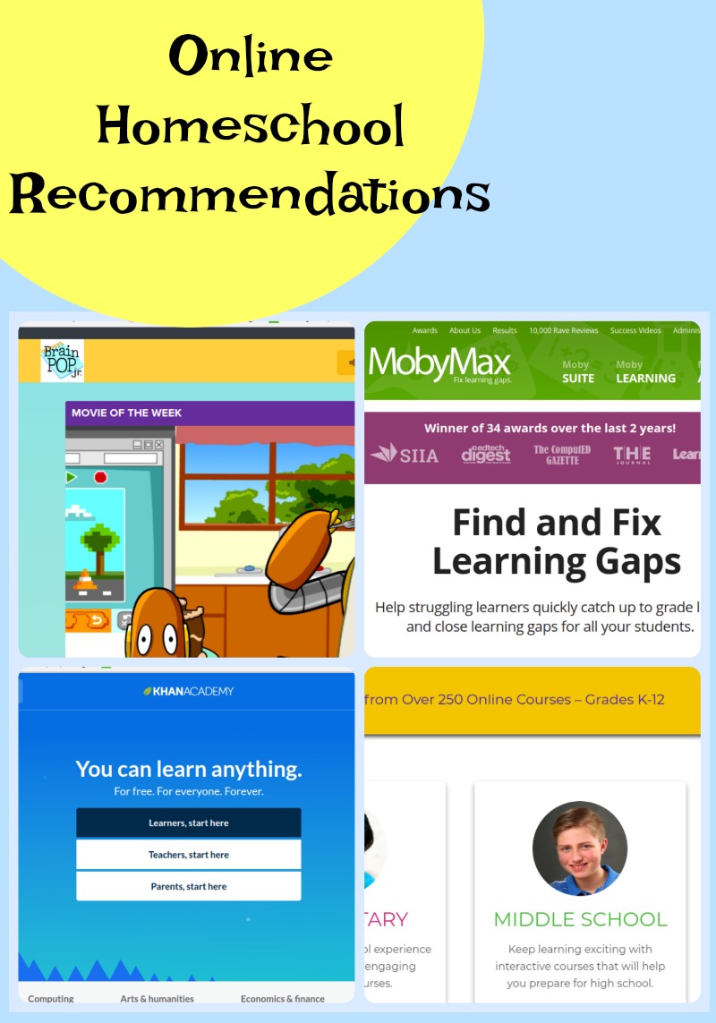 Free Online Homeschool Curriculum Recommendations - Adventures of Kids ...