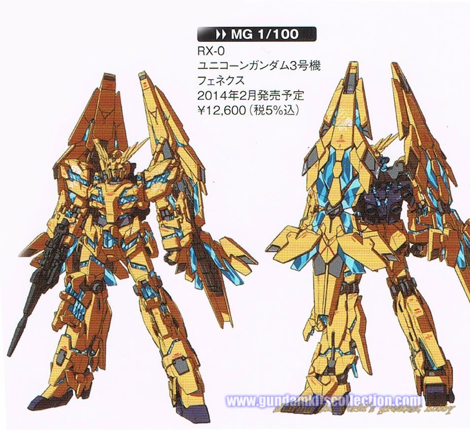 MG 1/100 Gundam Unicorn 03 Phenex - Release Info