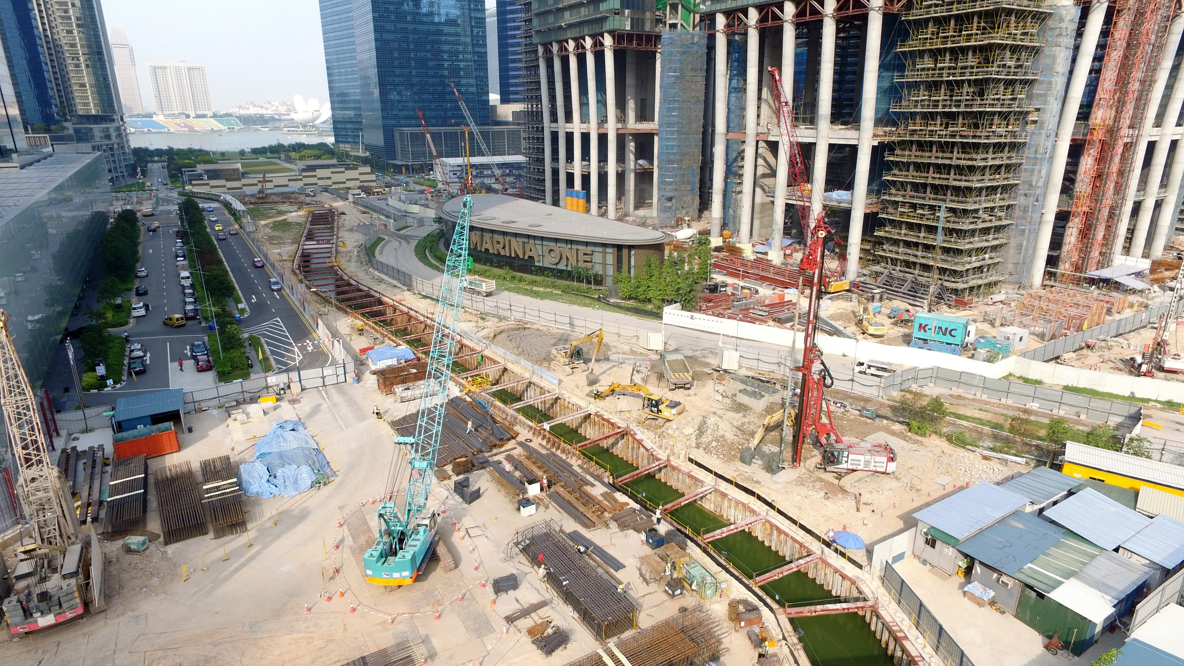 Thomson Line Construction: Shenton Way D-walls (III)